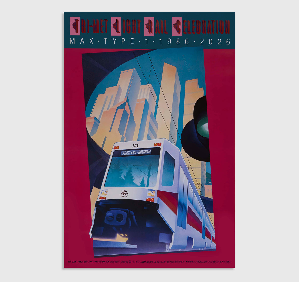 MAX Light Rail Celebration Poster – TriMet